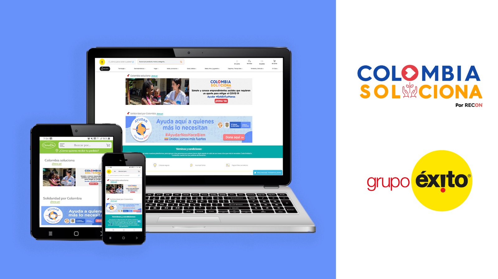 Grupo Éxito se suma a Colombia Soluciona - RECON