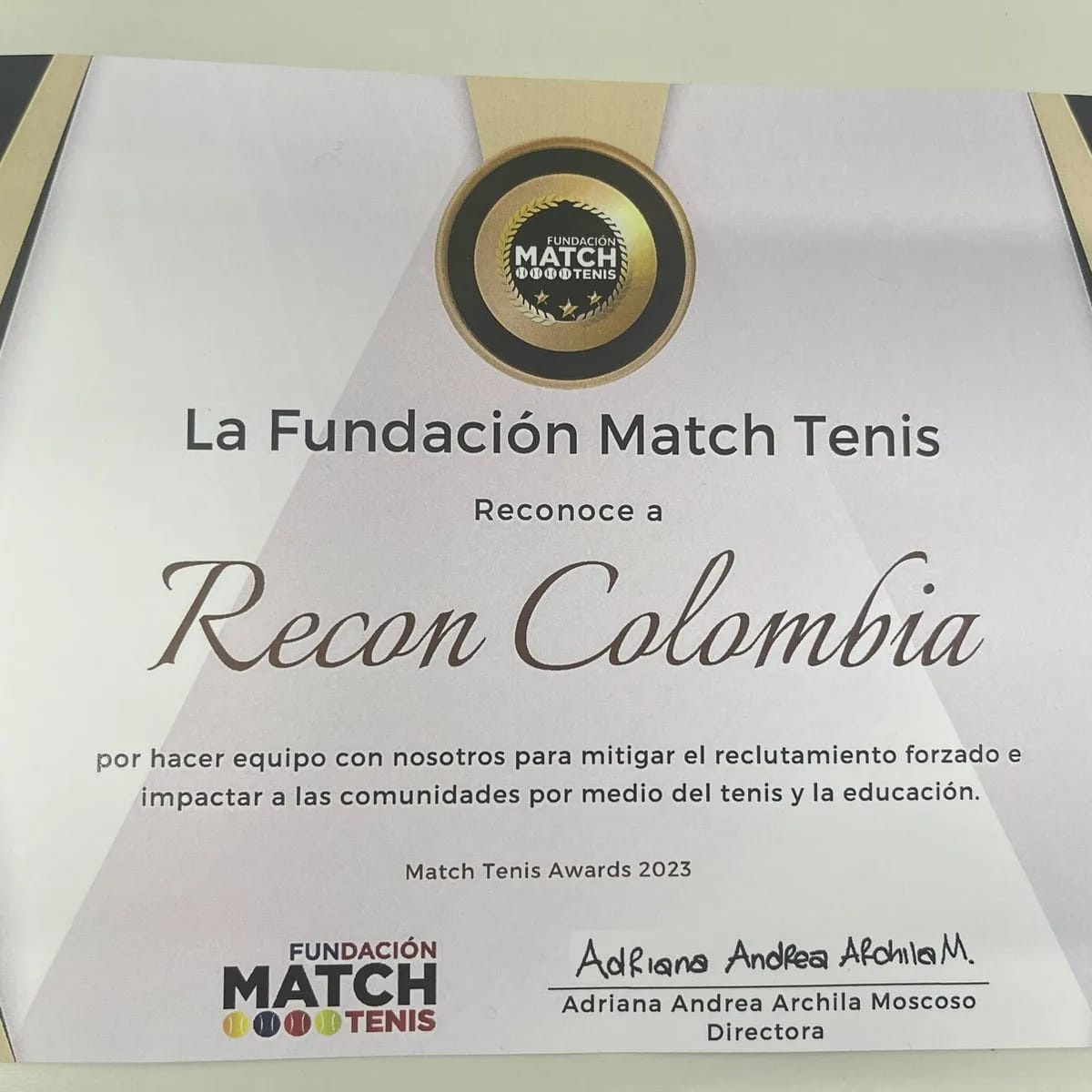 Match Tenis y RECON: con deporte y educación contra el reclutamiento ...